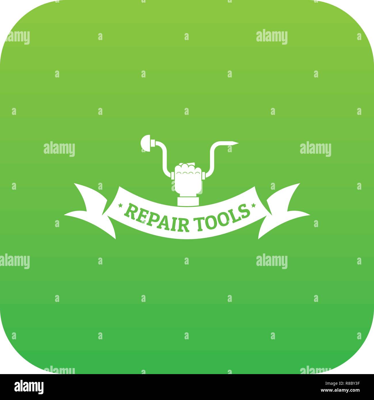 Repair tool icon green vector Stock Vector Image & Art - Alamy