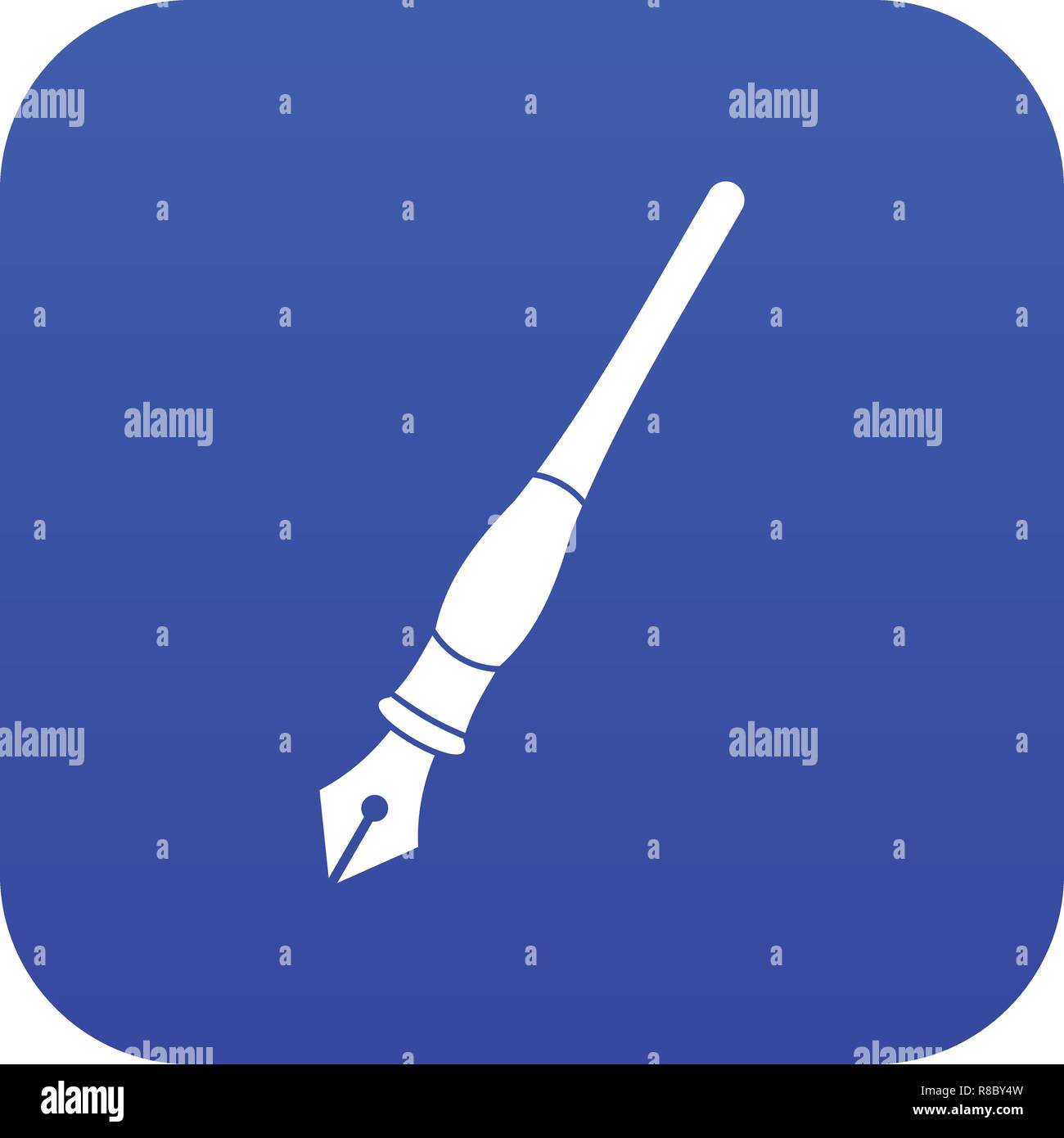 Blue fountain pen ink bottle Stock Vector Images - Alamy