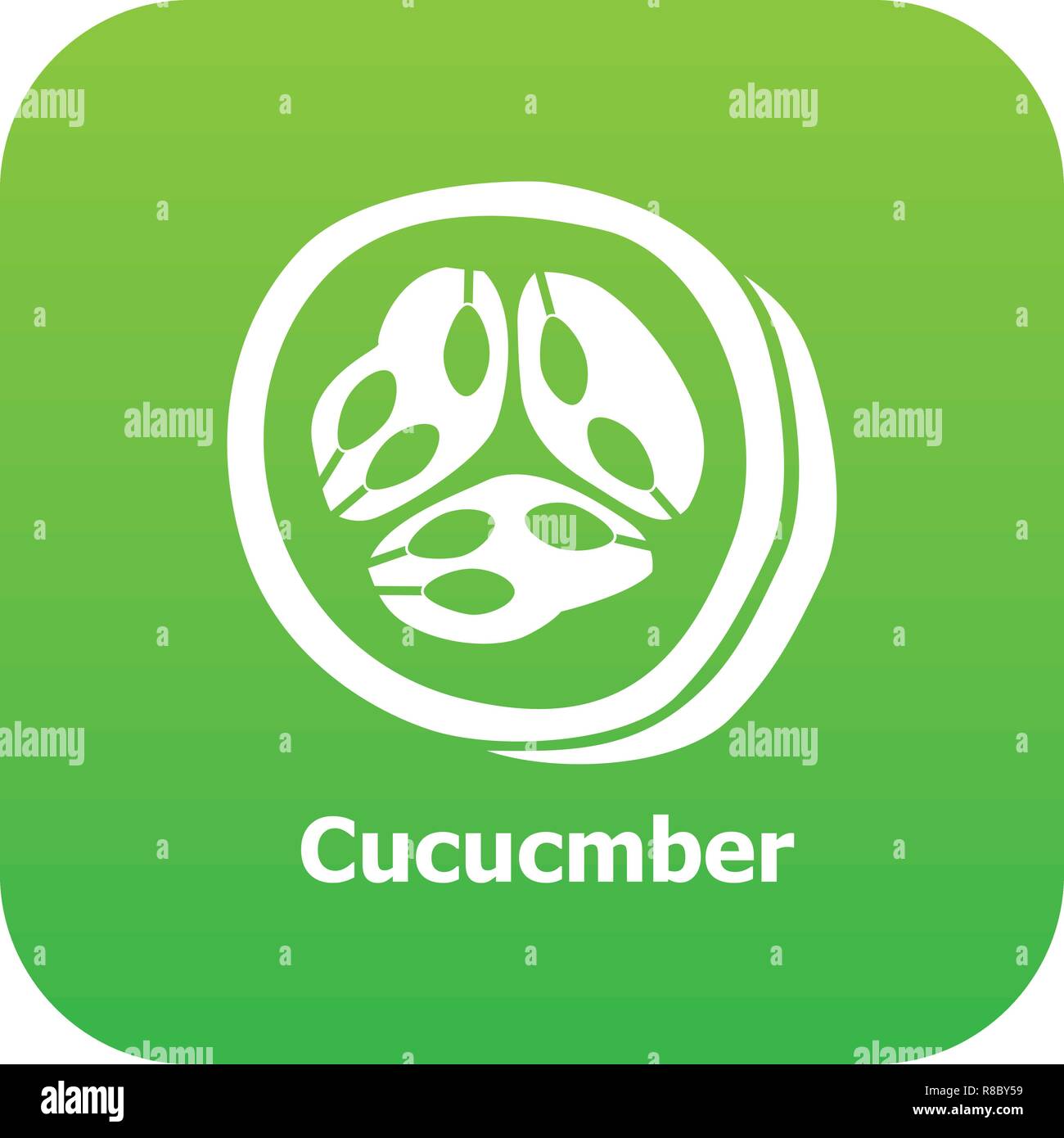 Cucumber icon green vector Stock Vector Image & Art - Alamy