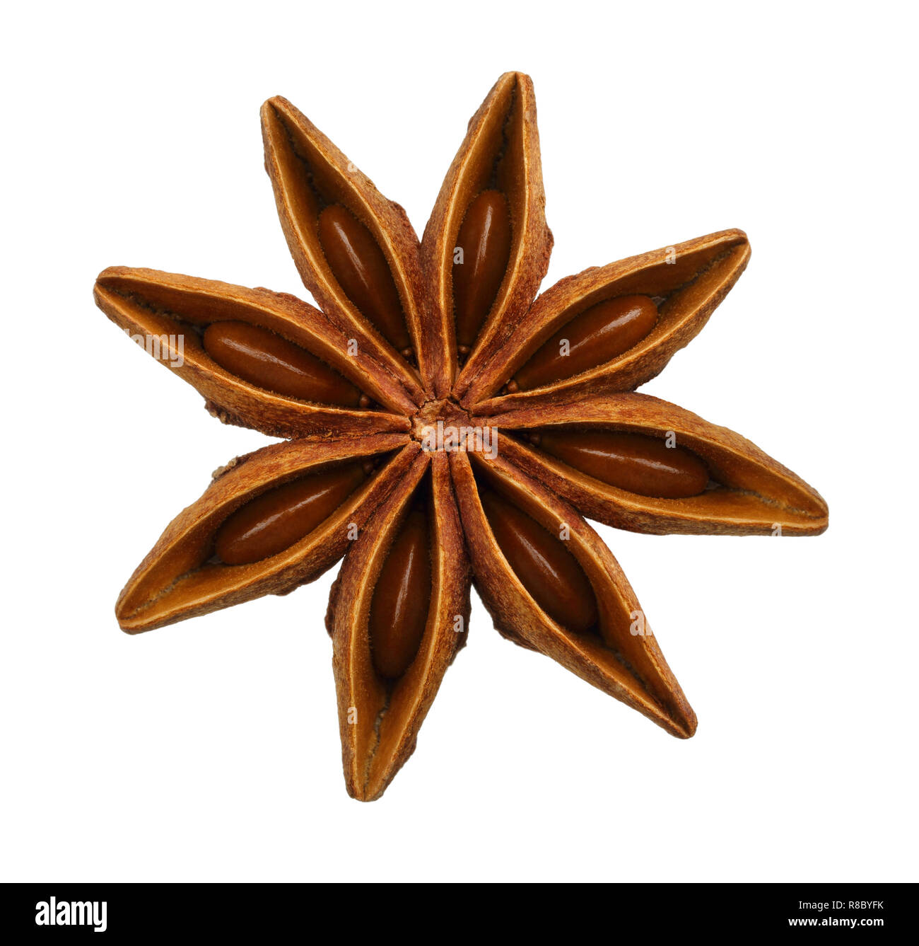 Star Anise isolated on white background Stock Photo - Alamy