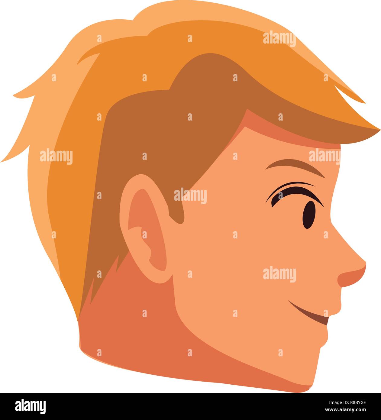 Man face sideview Stock Vector Image & Art - Alamy