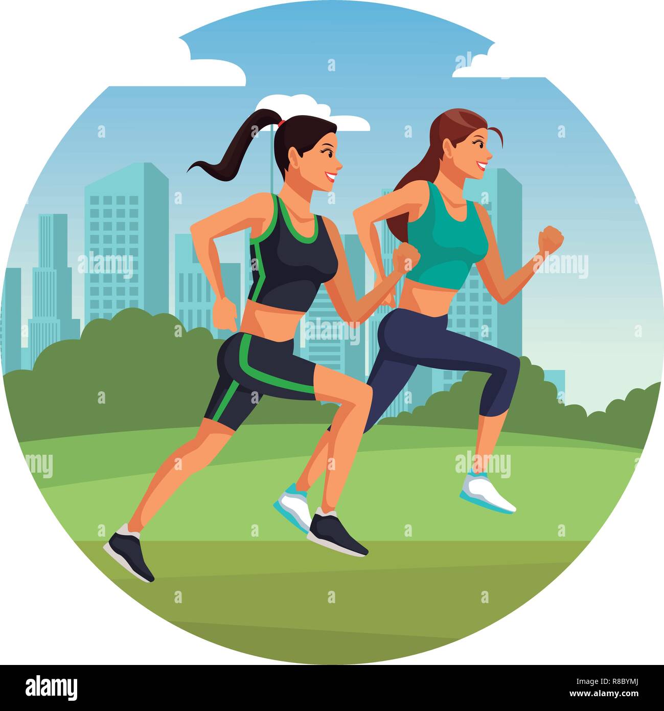 Women marathon Stock Vector Images - Alamy