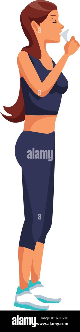 Fitness people cartoon Stock Vector Image & Art - Alamy