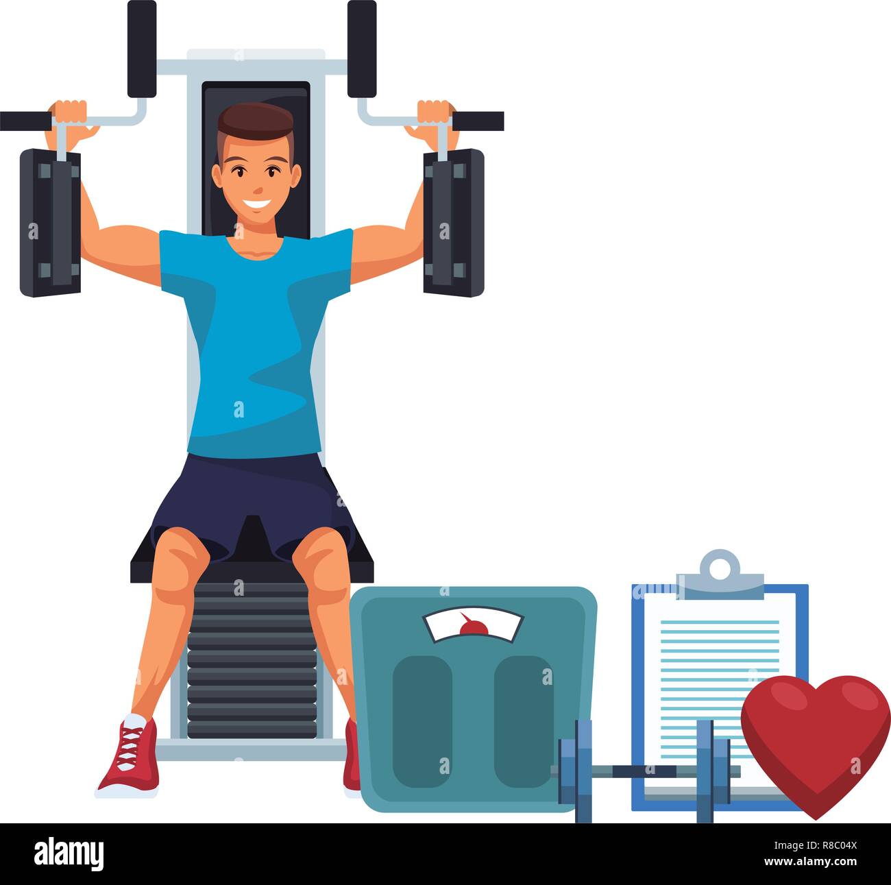 Fitness people cartoon Stock Vector Image & Art - Alamy