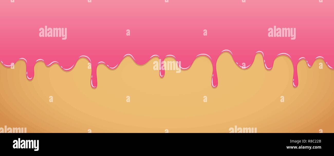 pink sweet melting icing background vector illustration EPS10 Stock ...