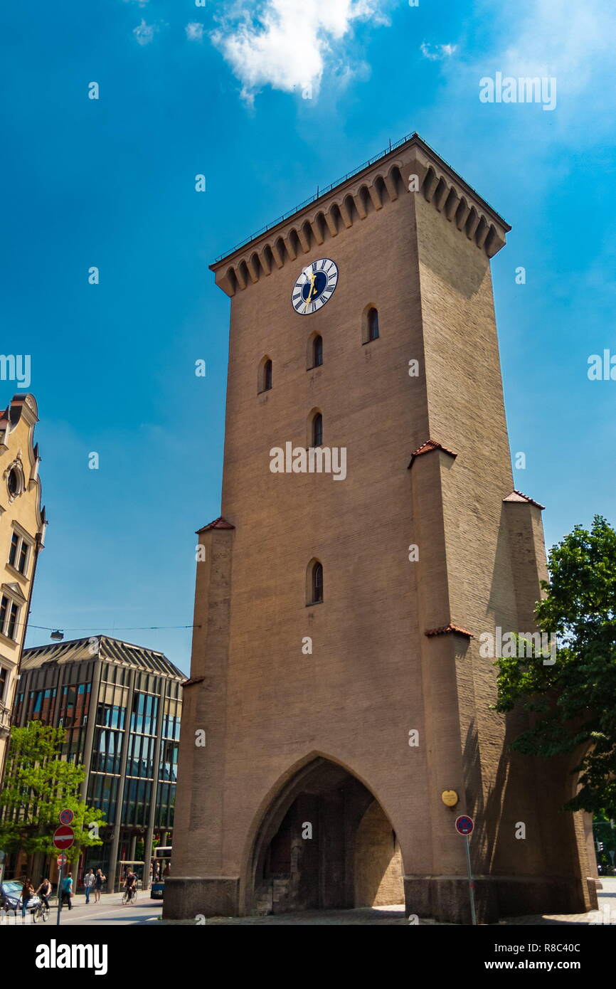 Munich clock tower hi-res stock photography and images - Alamy