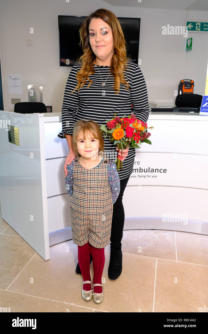 Sam Pothecary stands behind Mia Burry, who was saved by the Air ...