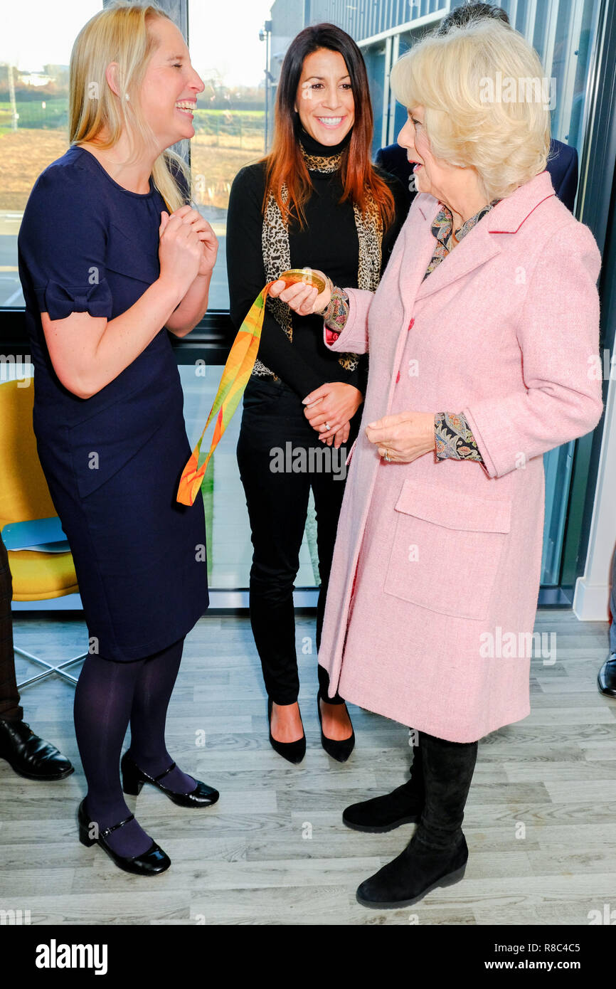 The duchess cornwall meets olympic gold medalist stephanie millward hi ...
