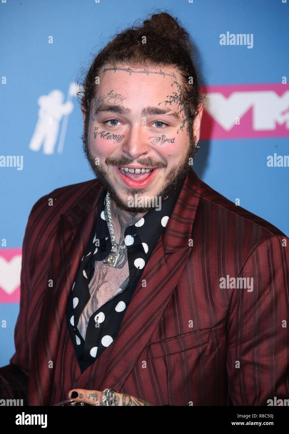 MANHATTAN, NEW YORK CITY, NY, USA - AUGUST 20: Post Malone in the press ...