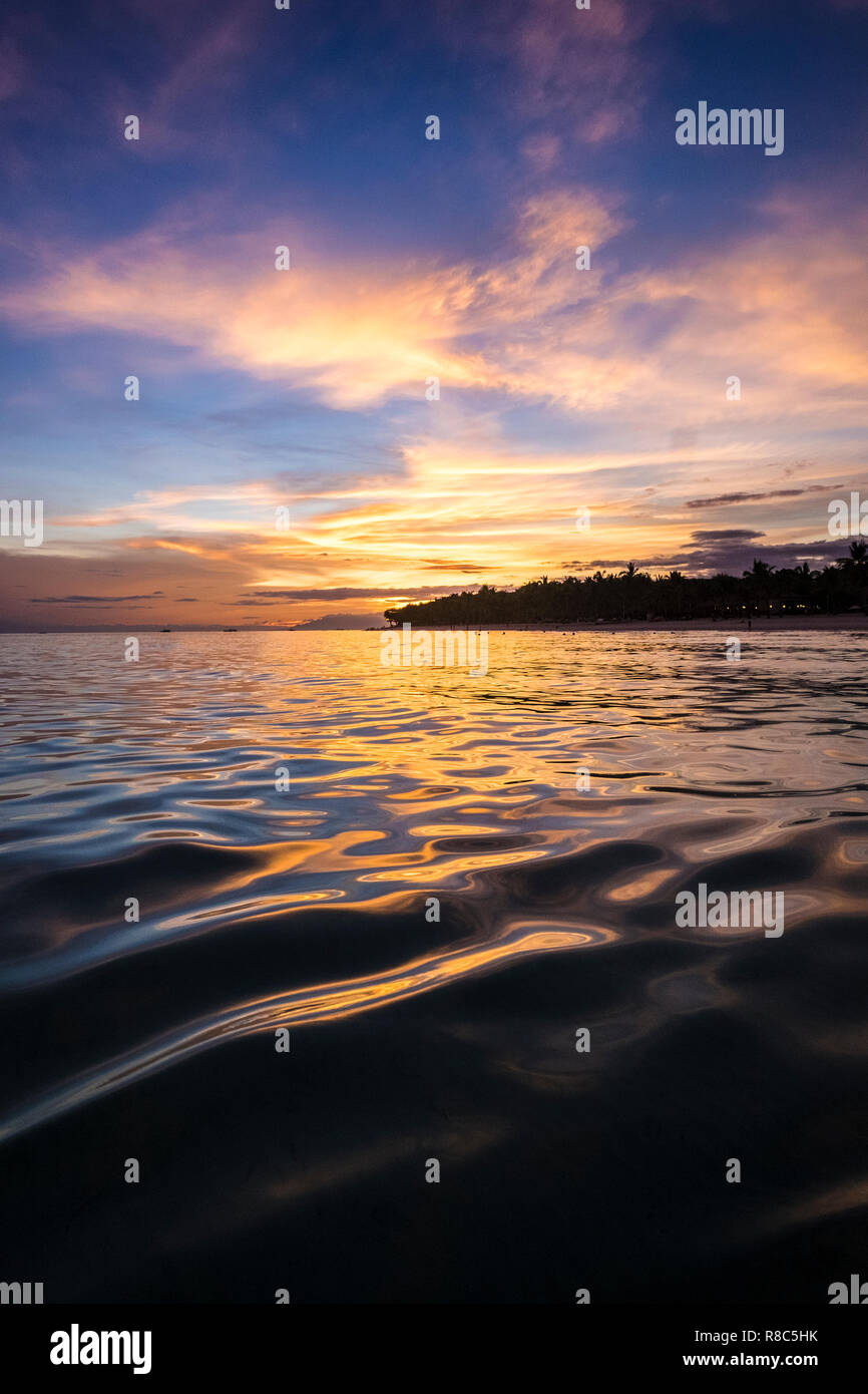 Sunset view beach bohol island hi-res stock photography and images - Alamy