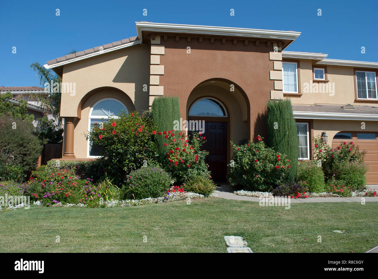 Traditional American homes. Silicon Valley Stock Photo - Alamy