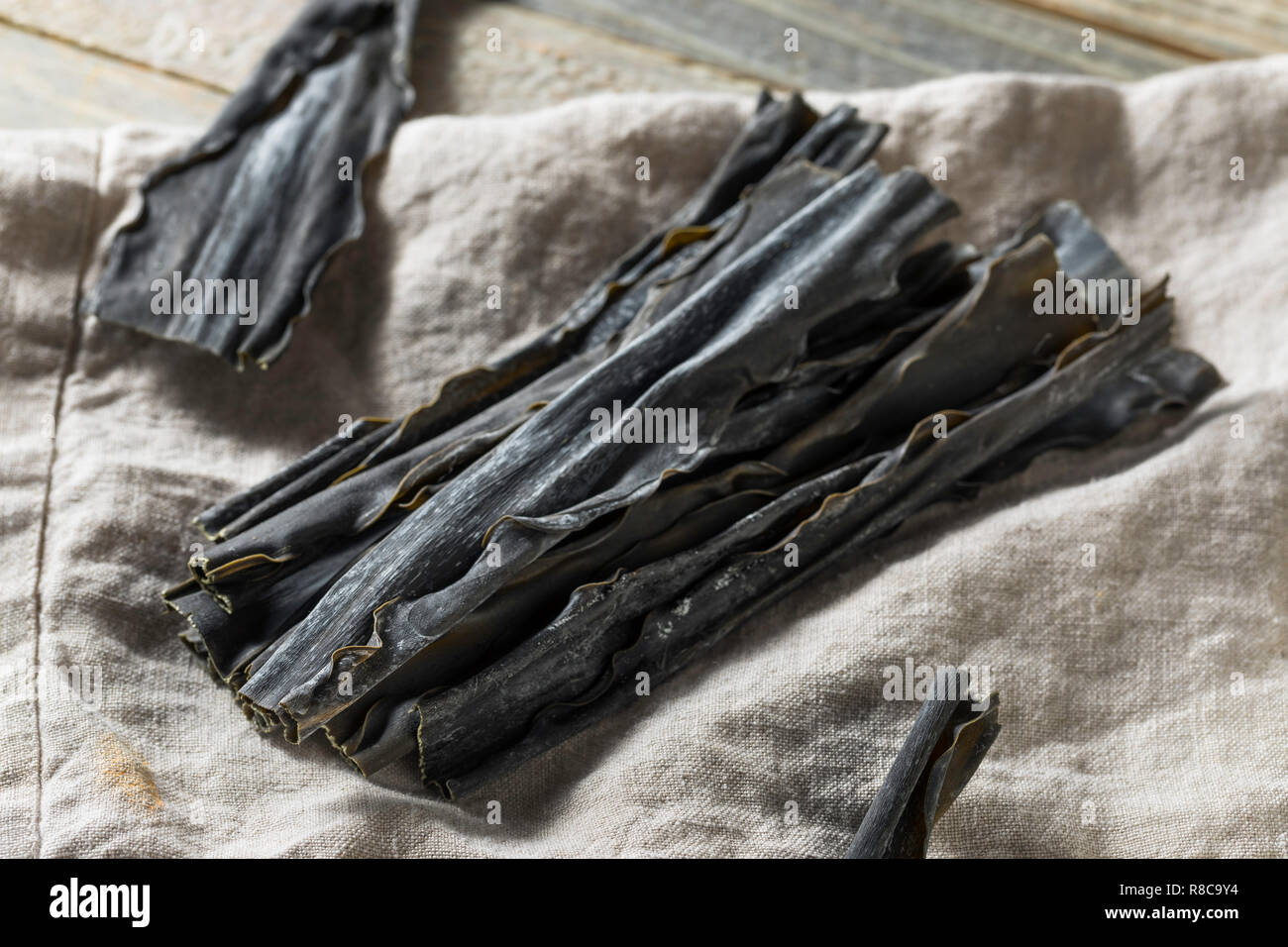 Dried Organic Japanese Kombu Seaweed Ready to Cook With Stock Photo - Alamy