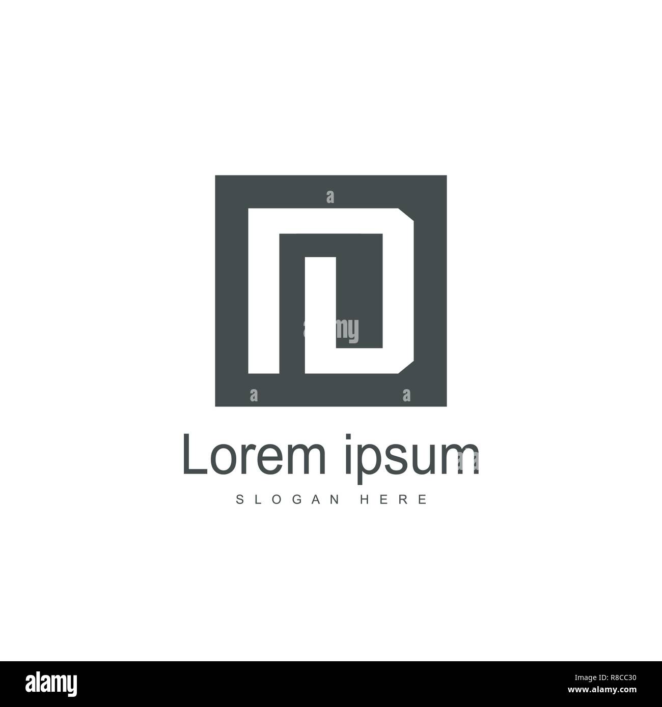 Initial Letter ID Logo Template Design. Minimalist letter logo template ...