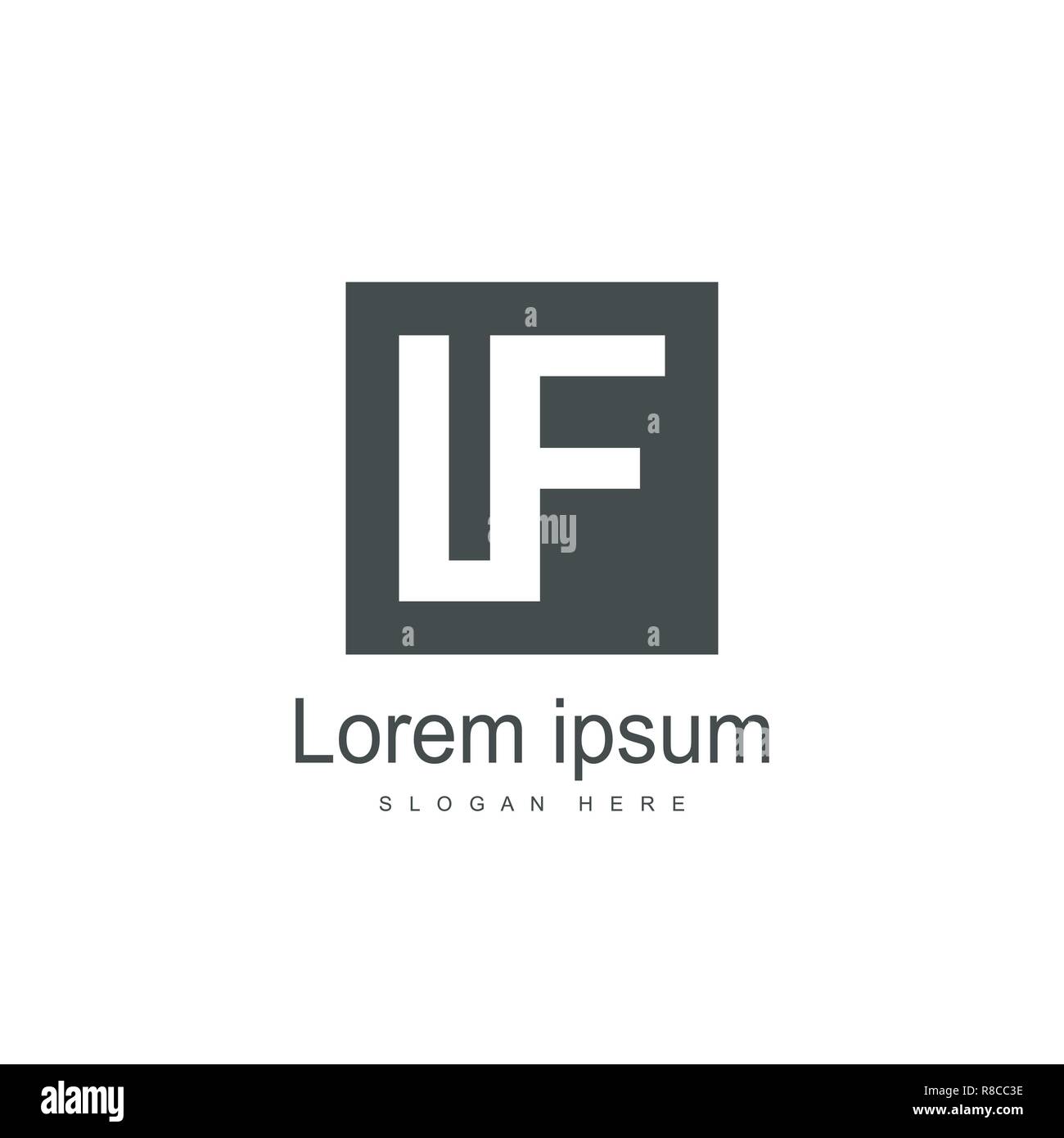 Initial Letter IF Logo Template Design. Minimalist letter logo template ...