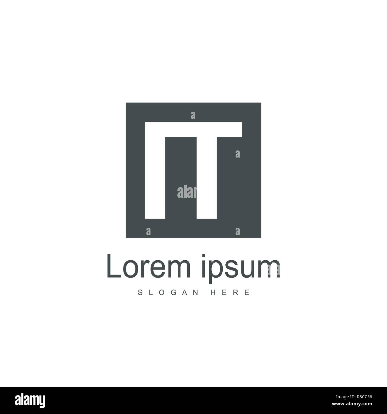 Initial Letter IT Logo Template Design. Minimalist letter logo template ...