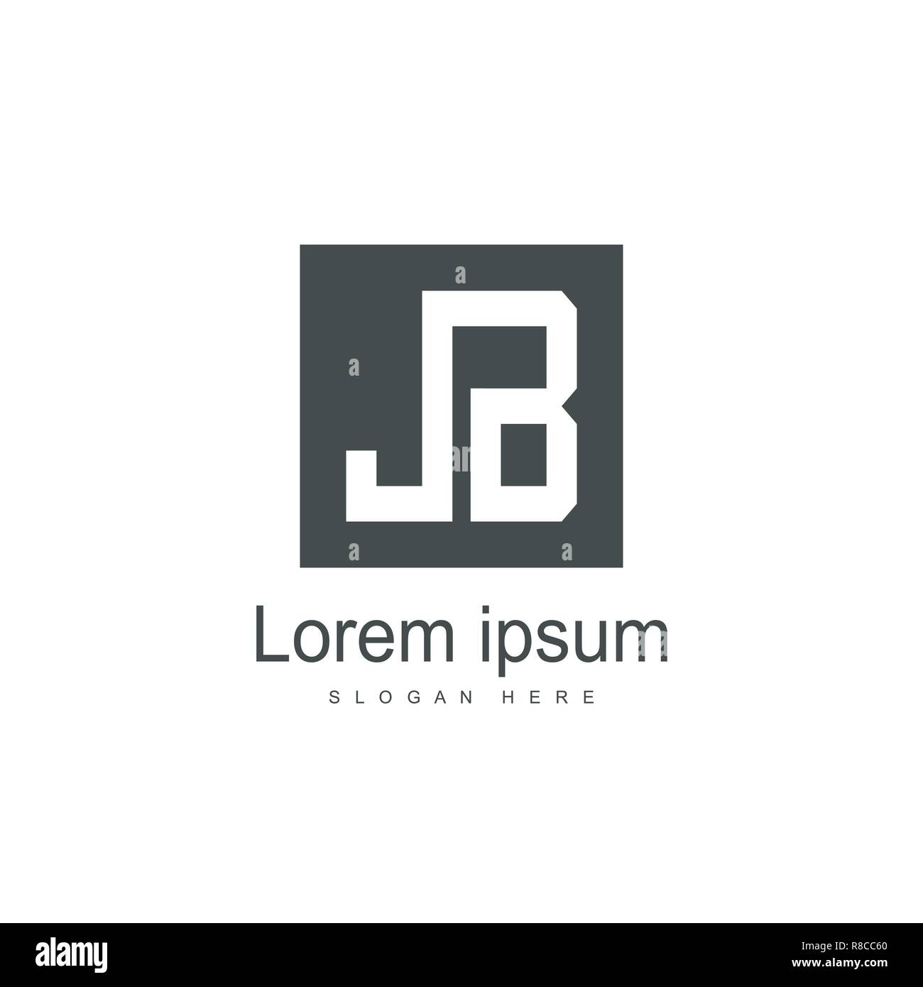 Initial Letter JB Logo template design. Minimalist letter logo vector design Stock Vector Image ...