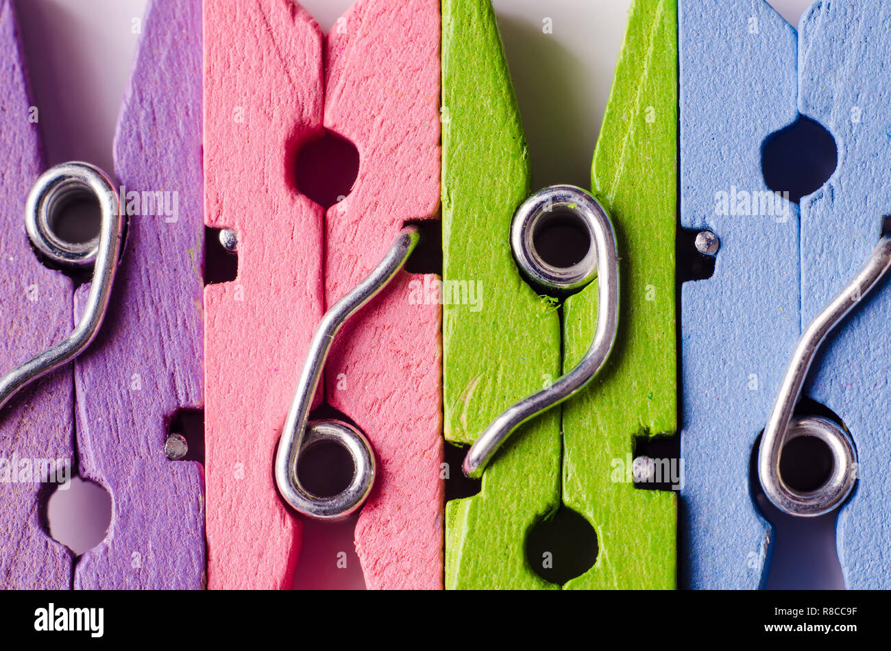 Various clothespins hi-res stock photography and images - Alamy