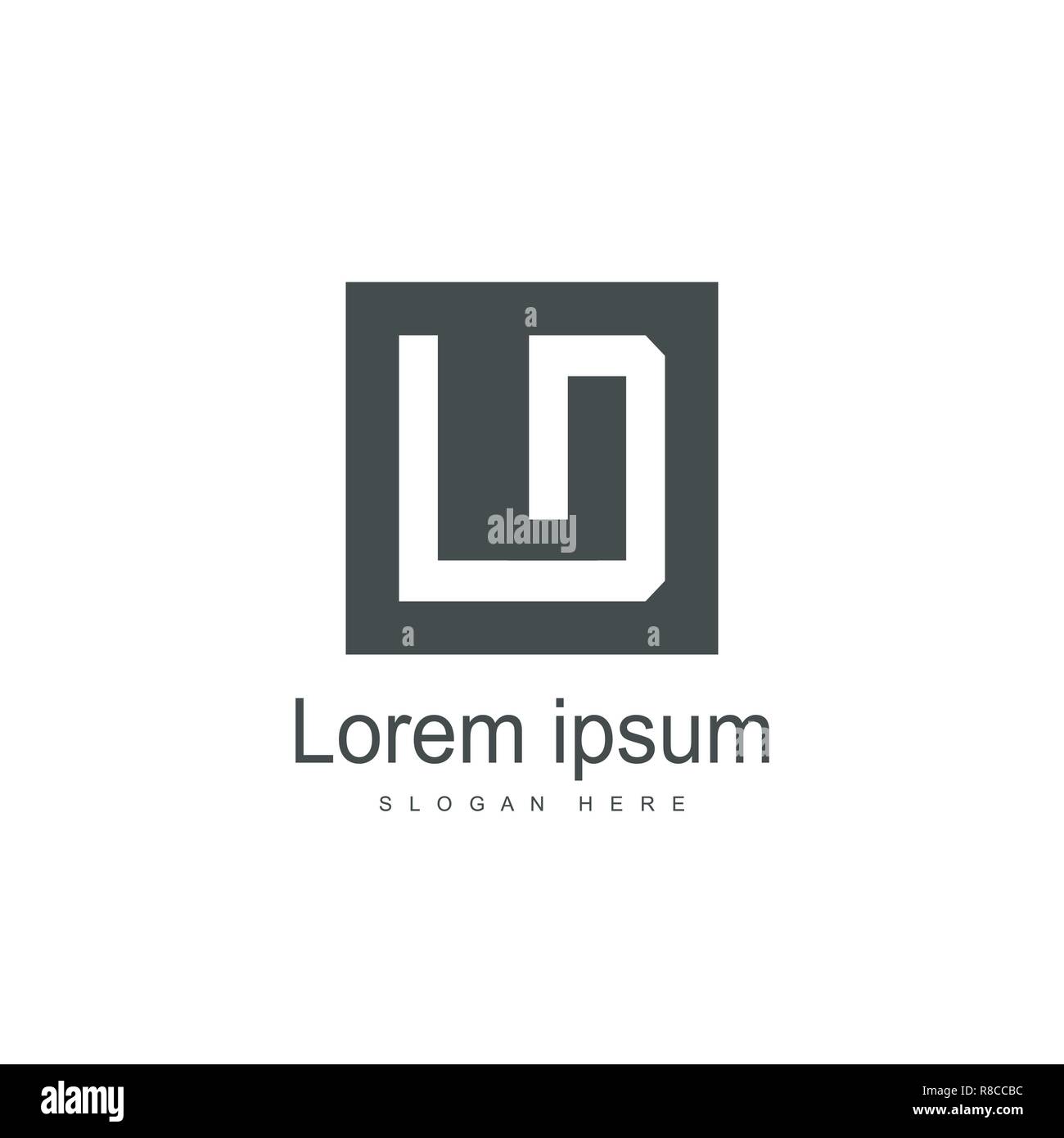 Initial Letter LD Logo template design. Minimalist letter logo vector ...