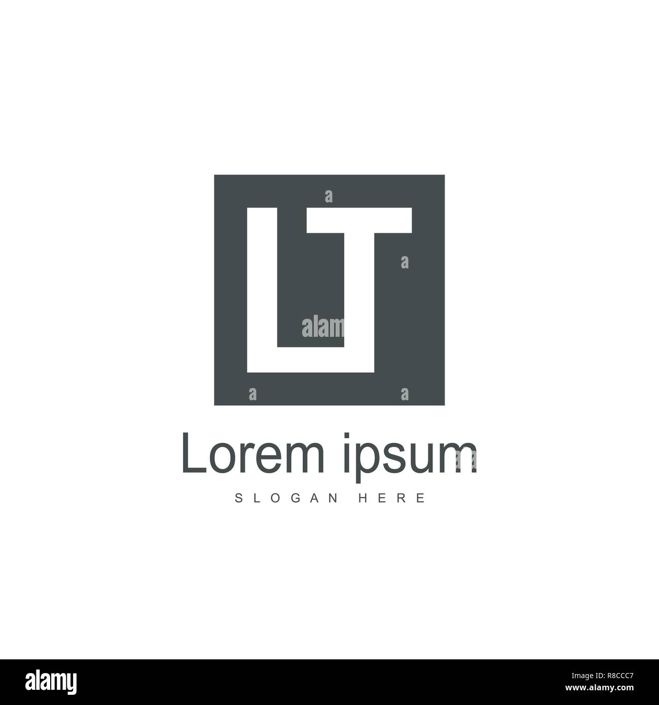 Initial Letter LT Logo template design. Minimalist letter logo vector ...