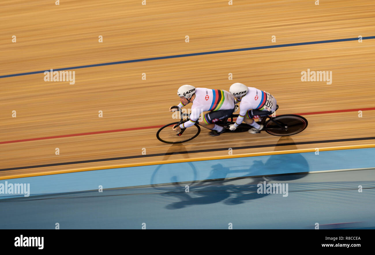 Neil Fachie and Matt Rotherham of Great Britain on their way to winning ...