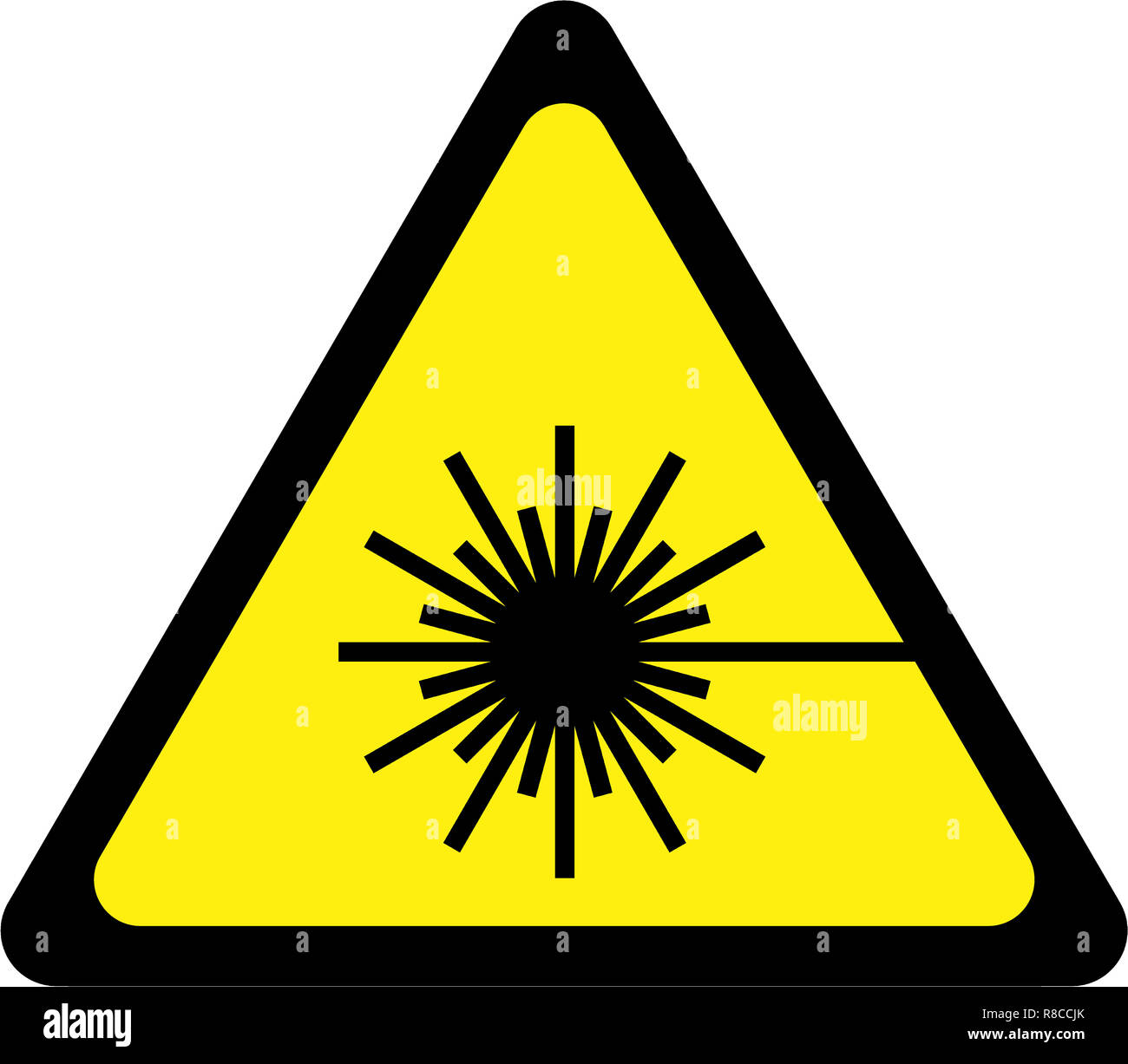Symbol laser warning sign hi-res stock photography and images - Alamy