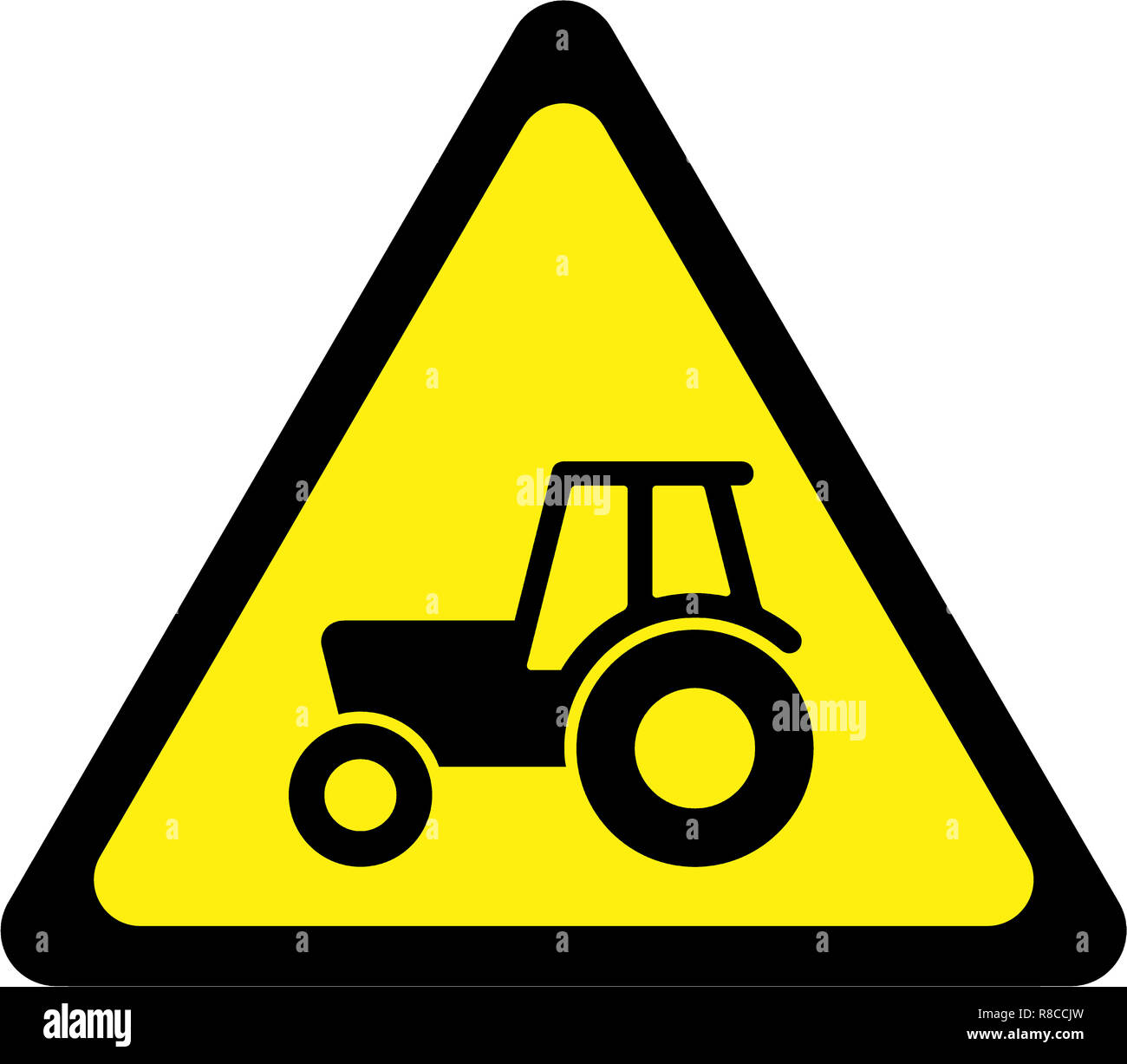 Warning sign farm machinery hi-res stock photography and images - Alamy