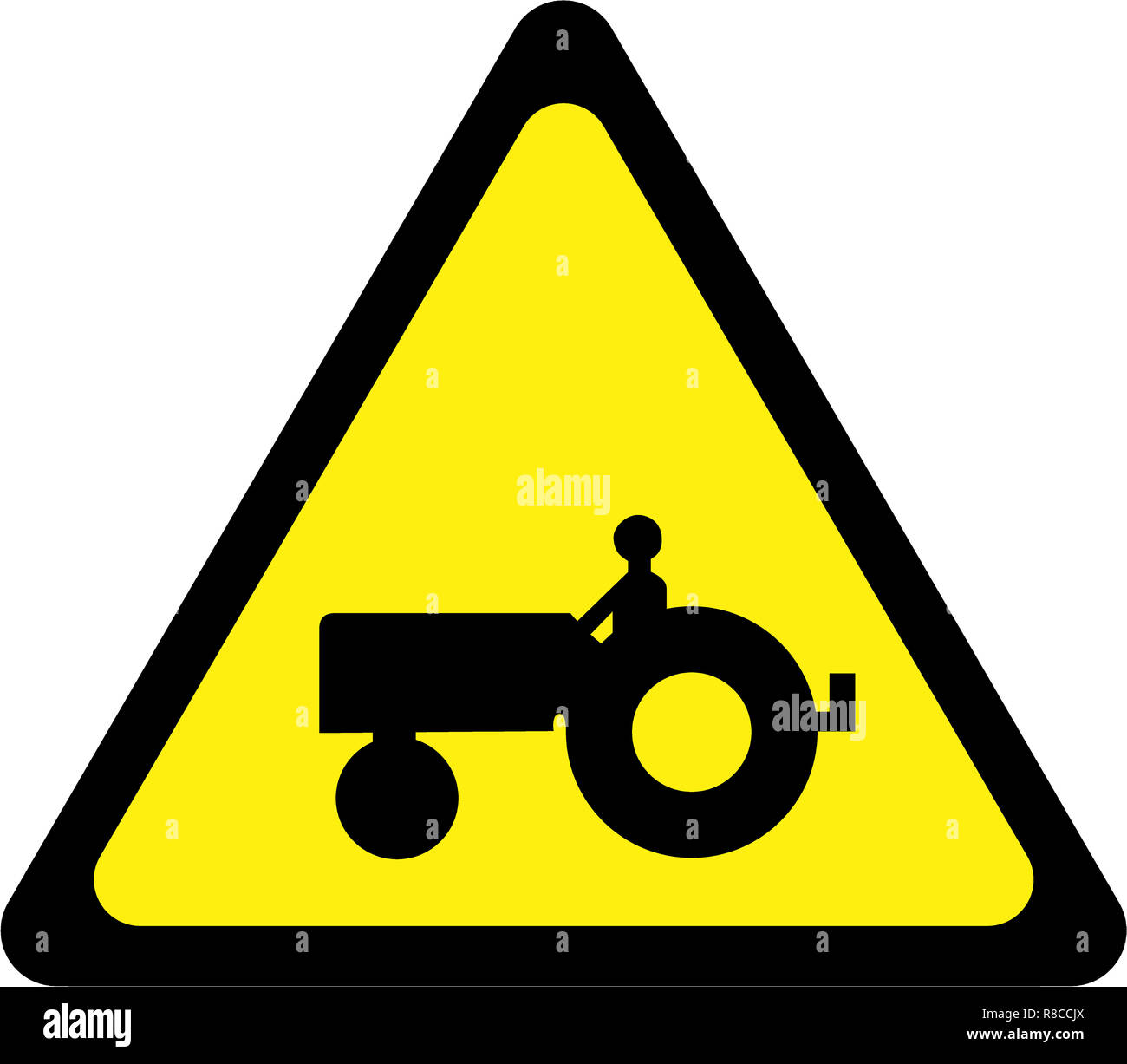 Warning sign farm machinery hi-res stock photography and images - Alamy