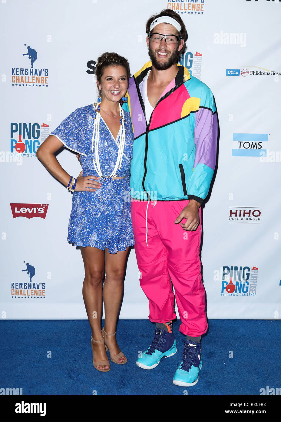 LOS ANGELES, CA, USA - AUGUST 23: Ellen Kershaw, Clayton Kershaw at the ...