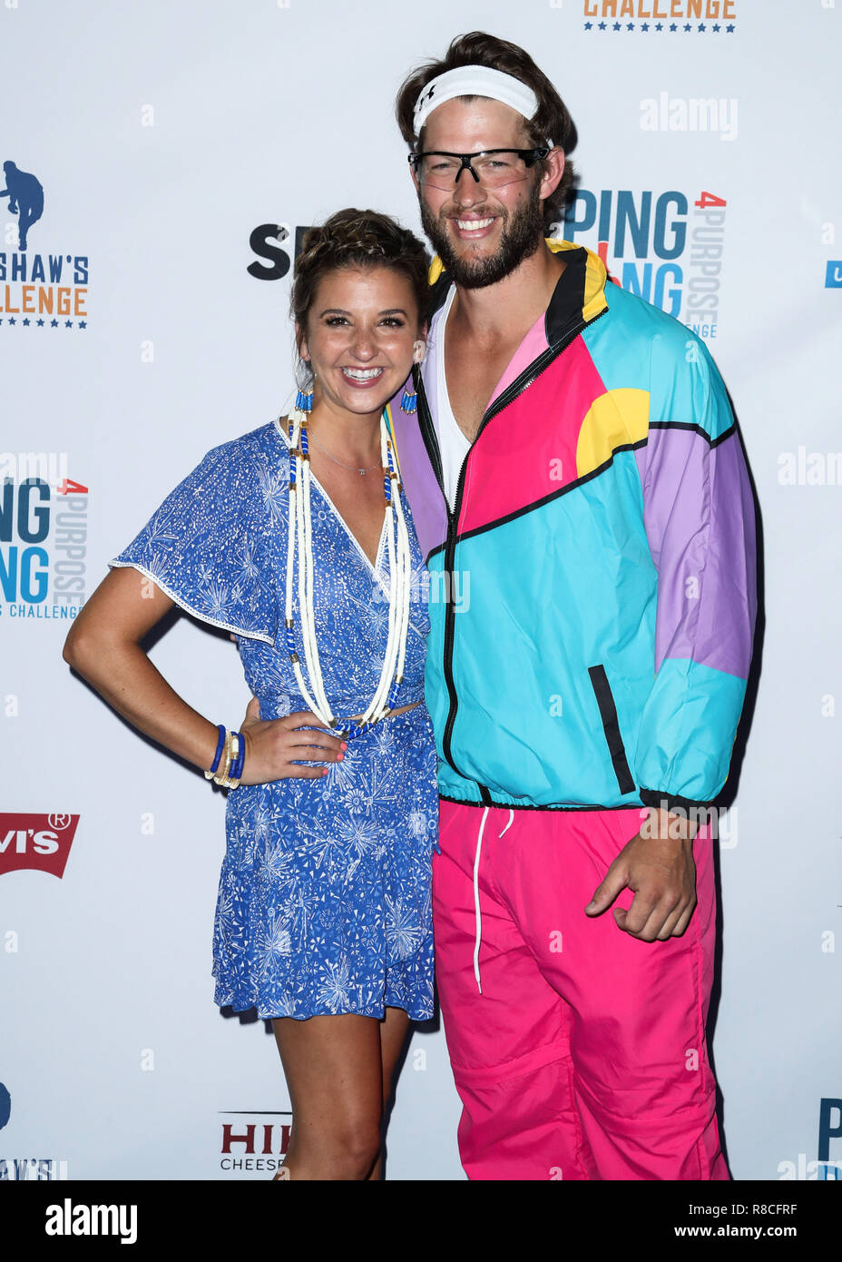 LOS ANGELES, CA, USA - AUGUST 23: Ellen Kershaw, Clayton Kershaw at the ...
