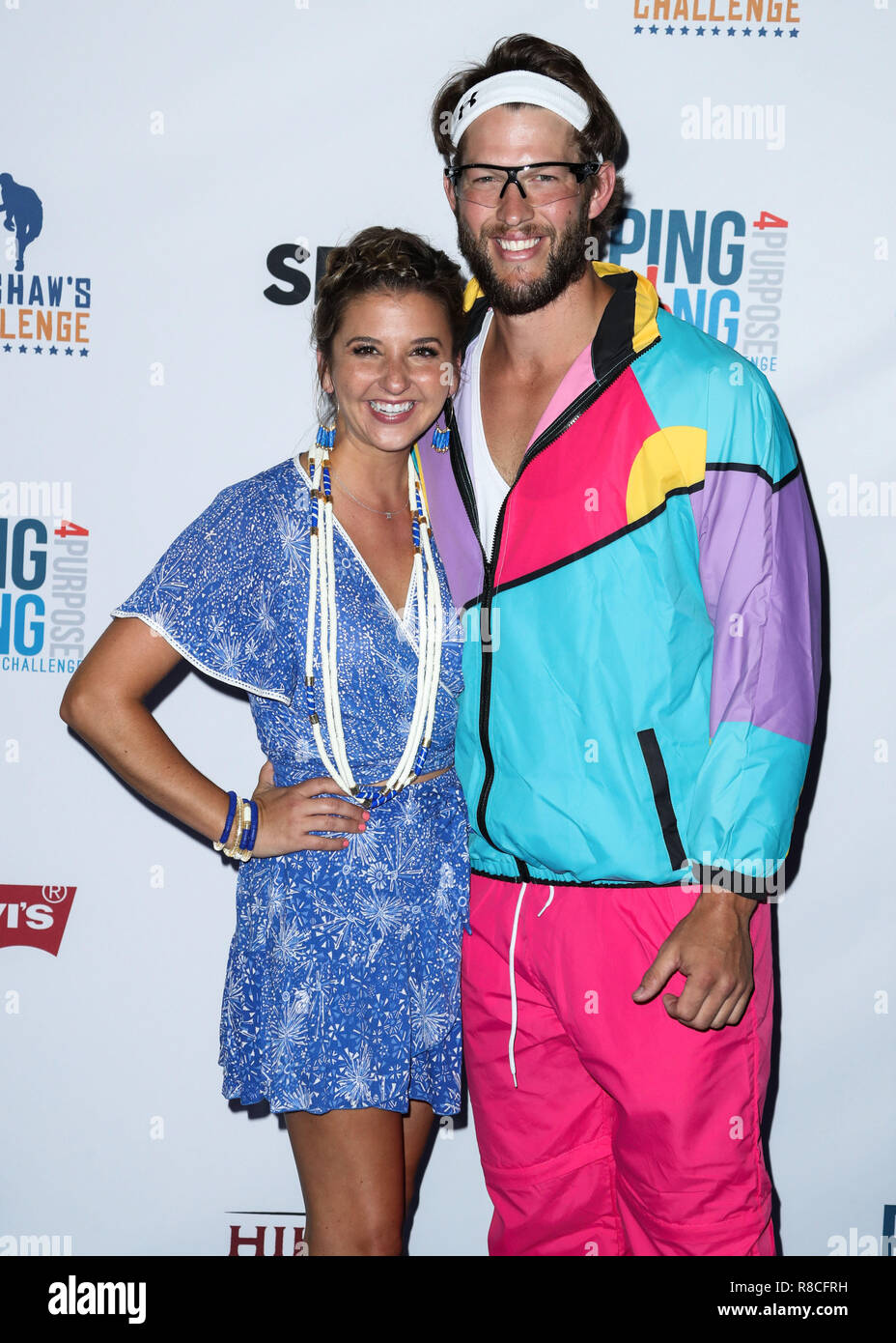 LOS ANGELES, CA, USA - AUGUST 23: Ellen Kershaw, Clayton Kershaw at the ...