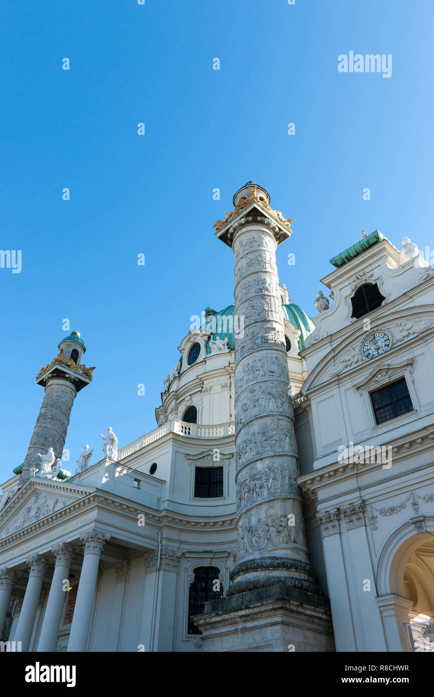 Karlskirche columns hi-res stock photography and images - Alamy