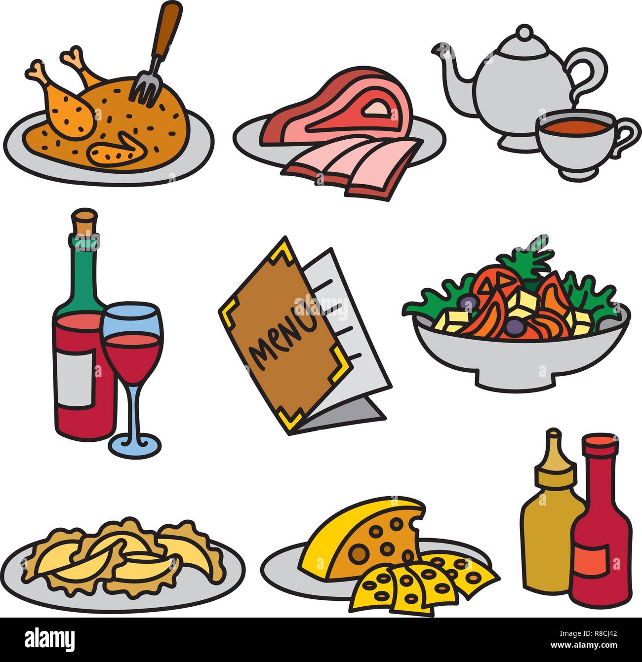 Restaurant Foods Clipart