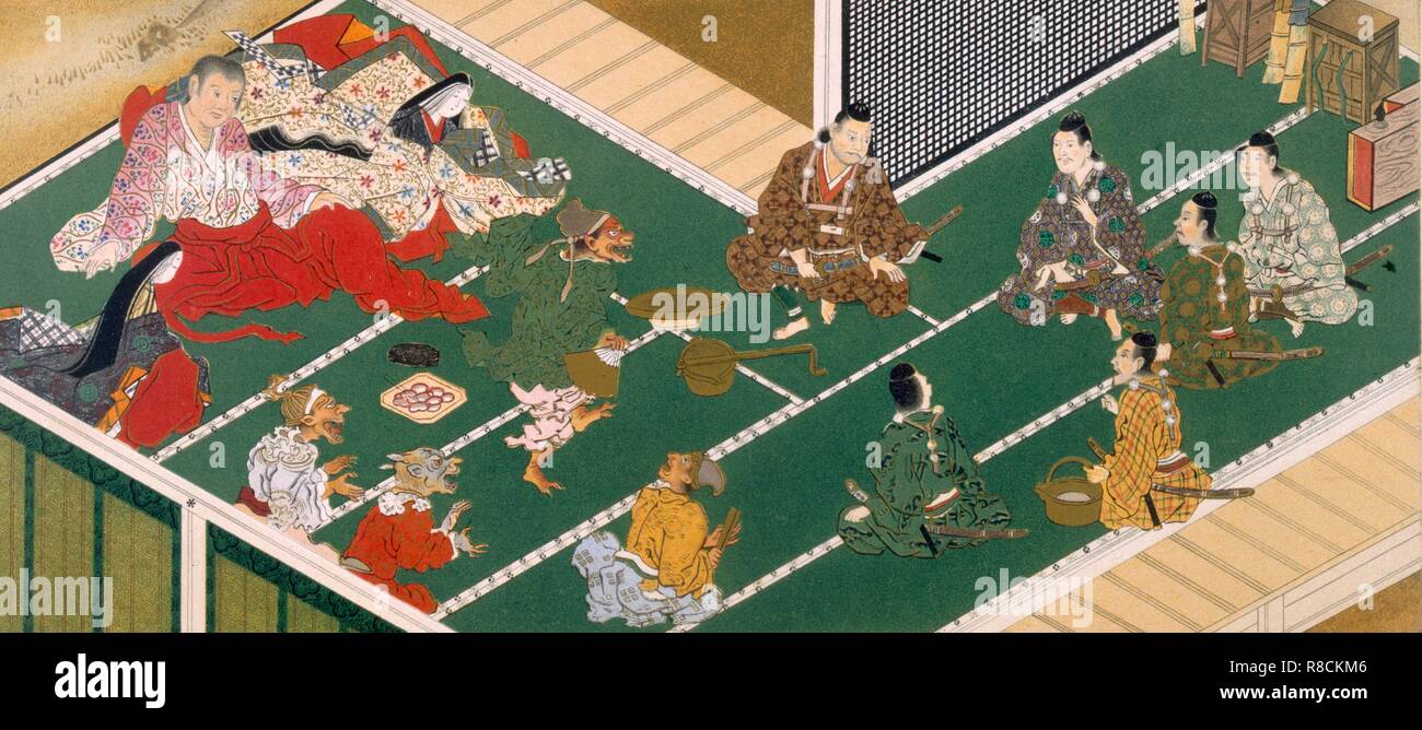 Raiko and his Comrades before the Demon Robber, Tosa School. Creator ...