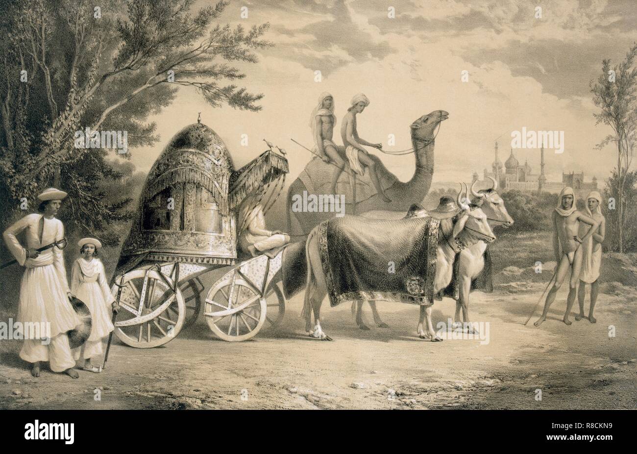 Harem Carriage of the King of Delhi, pub. 1858. Creator: A. Soltykoff ...