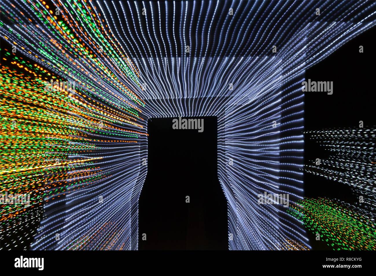 Abstract Lighting Portal Stock Photo - Alamy