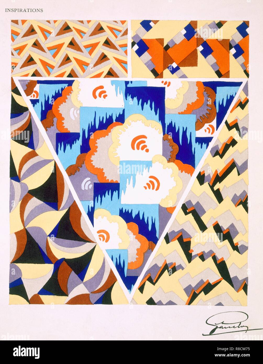 Interior design pattern, c1930s. Creator: French School (20th Century ...