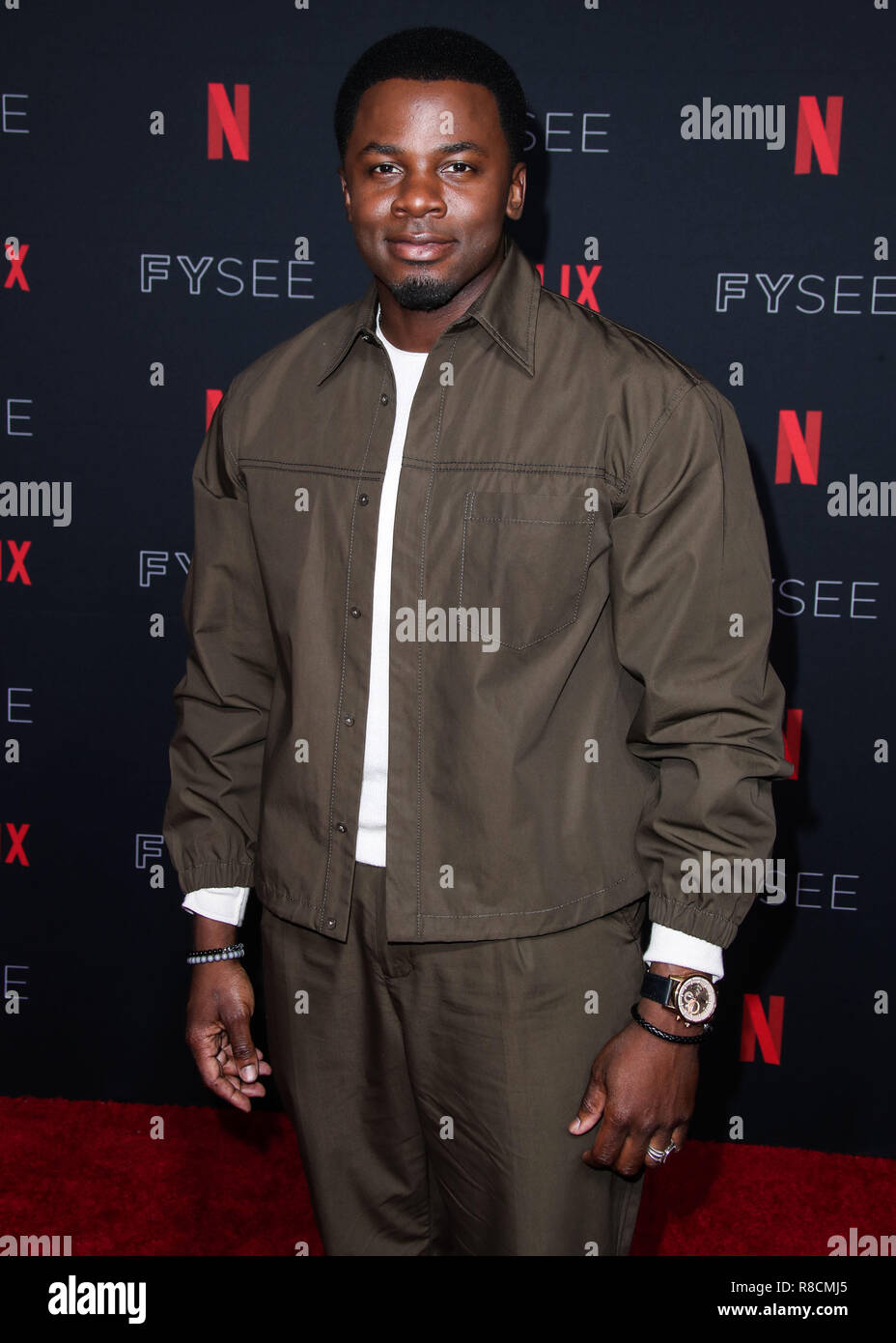HOLLYWOOD, LOS ANGELES, CA, USA - MAY 06: Derek Luke at the Netflix ...