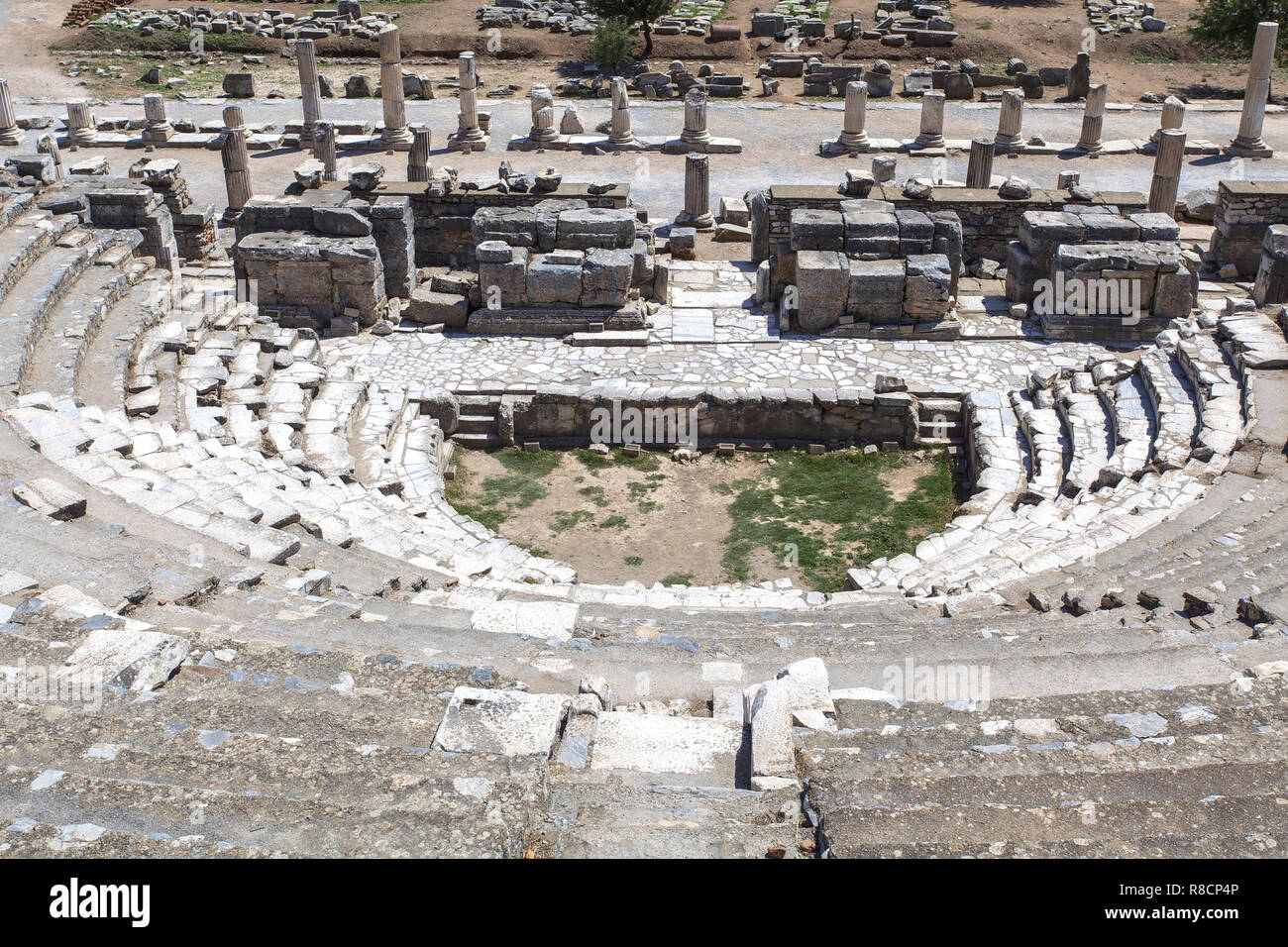 Turkey Odeon ruins in the ancient city of Ephesus Stock Photo - Alamy
