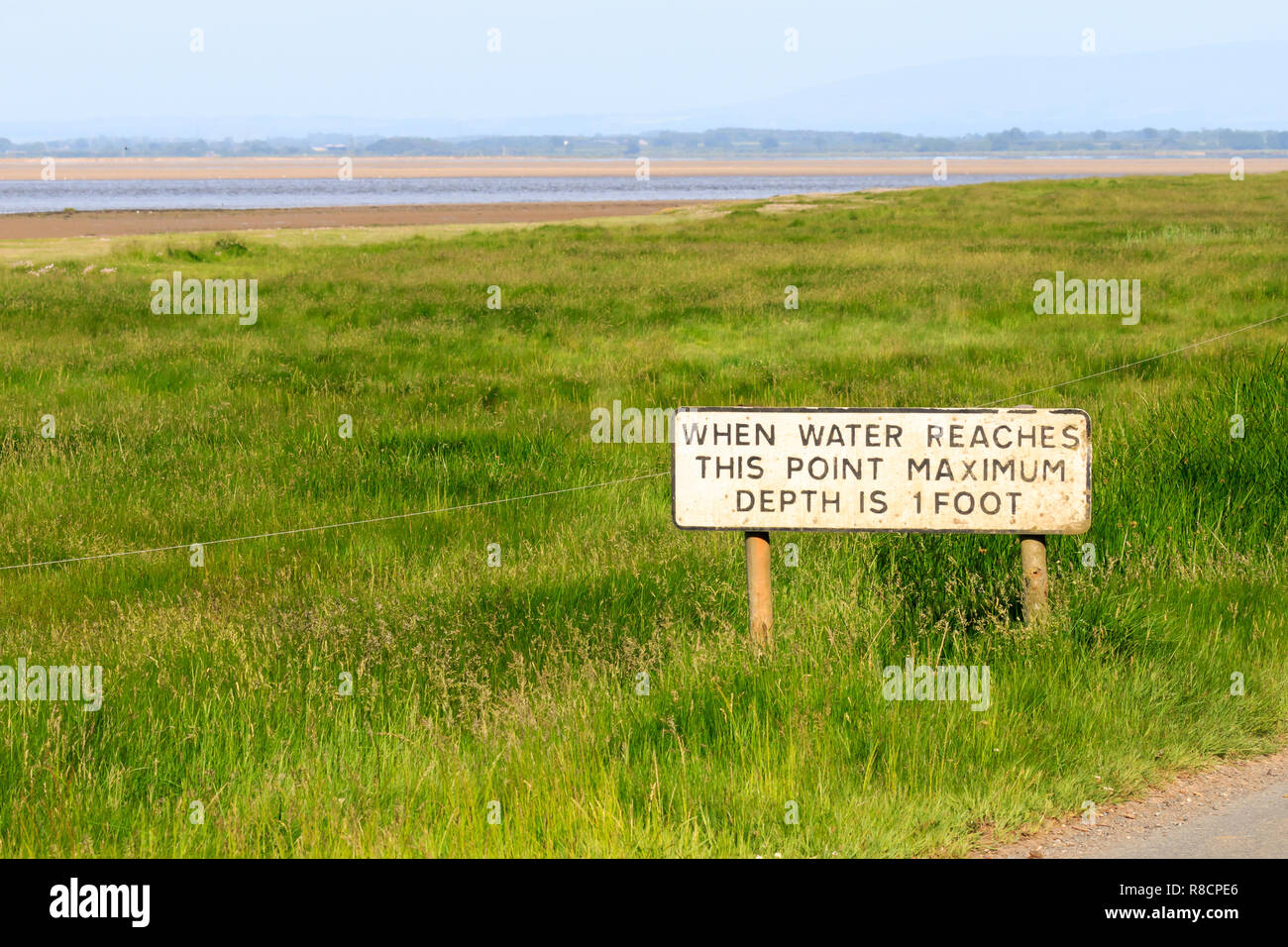 Warning sign tidal danger hi-res stock photography and images - Alamy