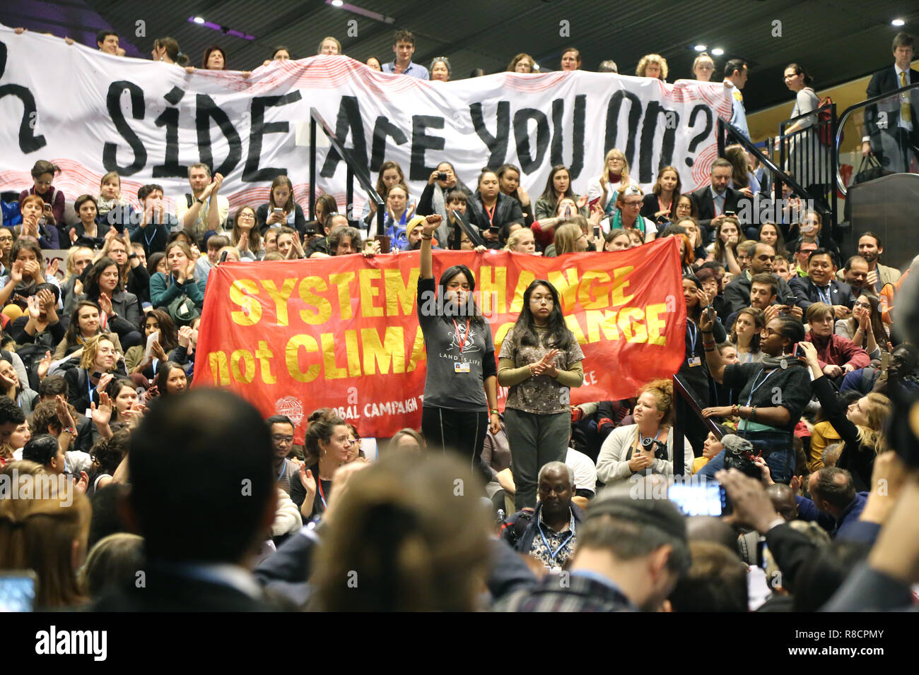 Activists from ecological NGOs carried out a protest with a slogan ...