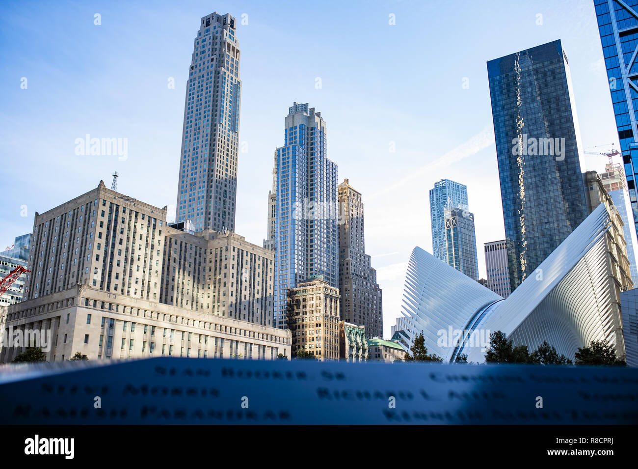 Ground Zero Memorial in Manhattan. World Trade Center, also known as ...