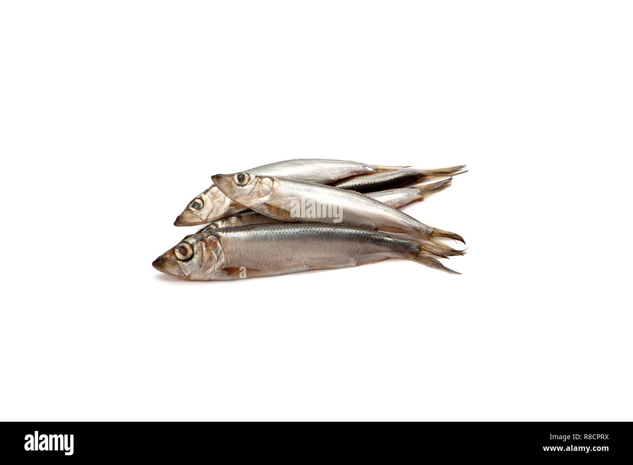 Dried salty fishes isolated on hi-res stock photography and images - Alamy