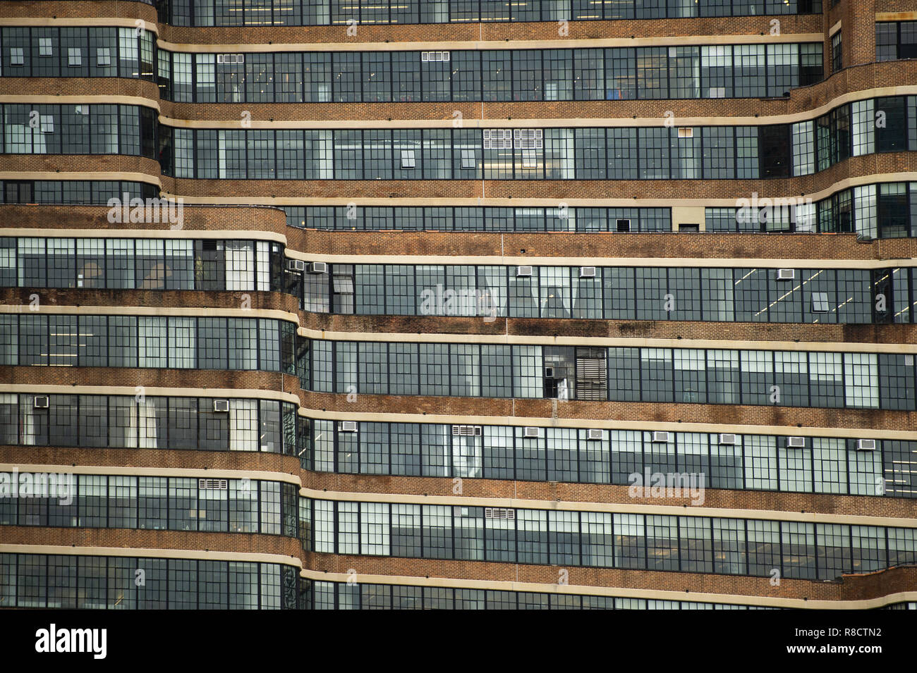 Close-up view of New York's buildings. Manhattan, New York City, USA ...