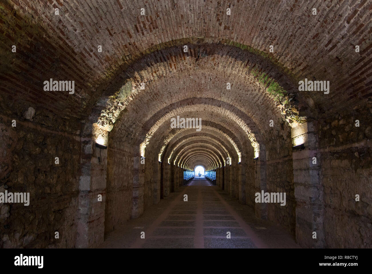 Old brick tunnel hi-res stock photography and images - Alamy