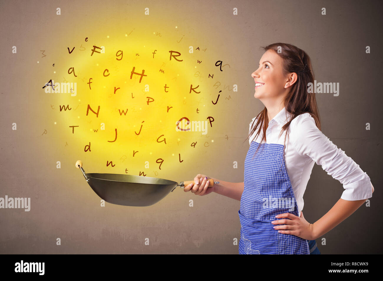 Wok letter hi-res stock photography and images - Alamy