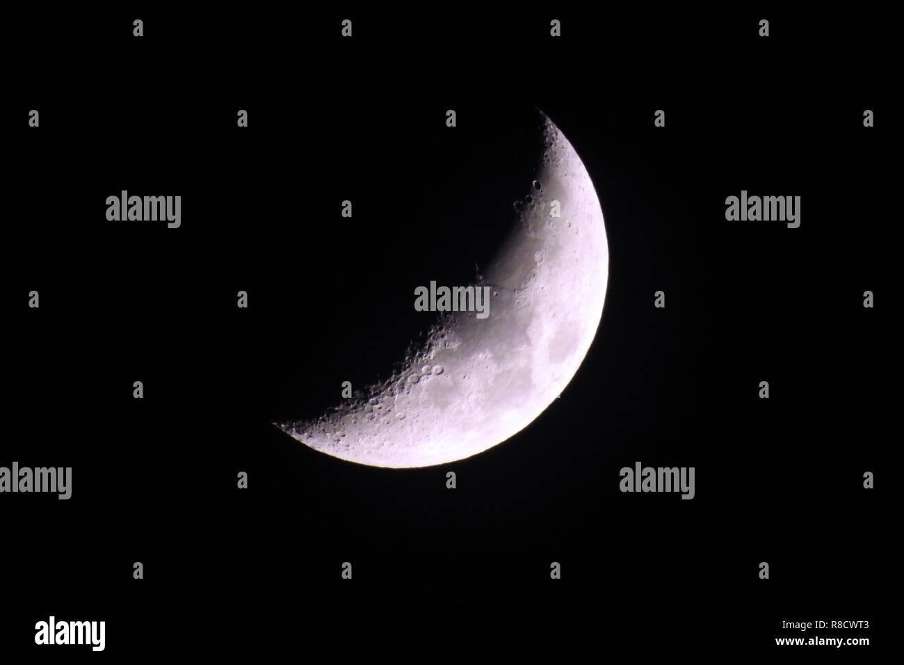 Crescent moon photograph Stock Photo - Alamy
