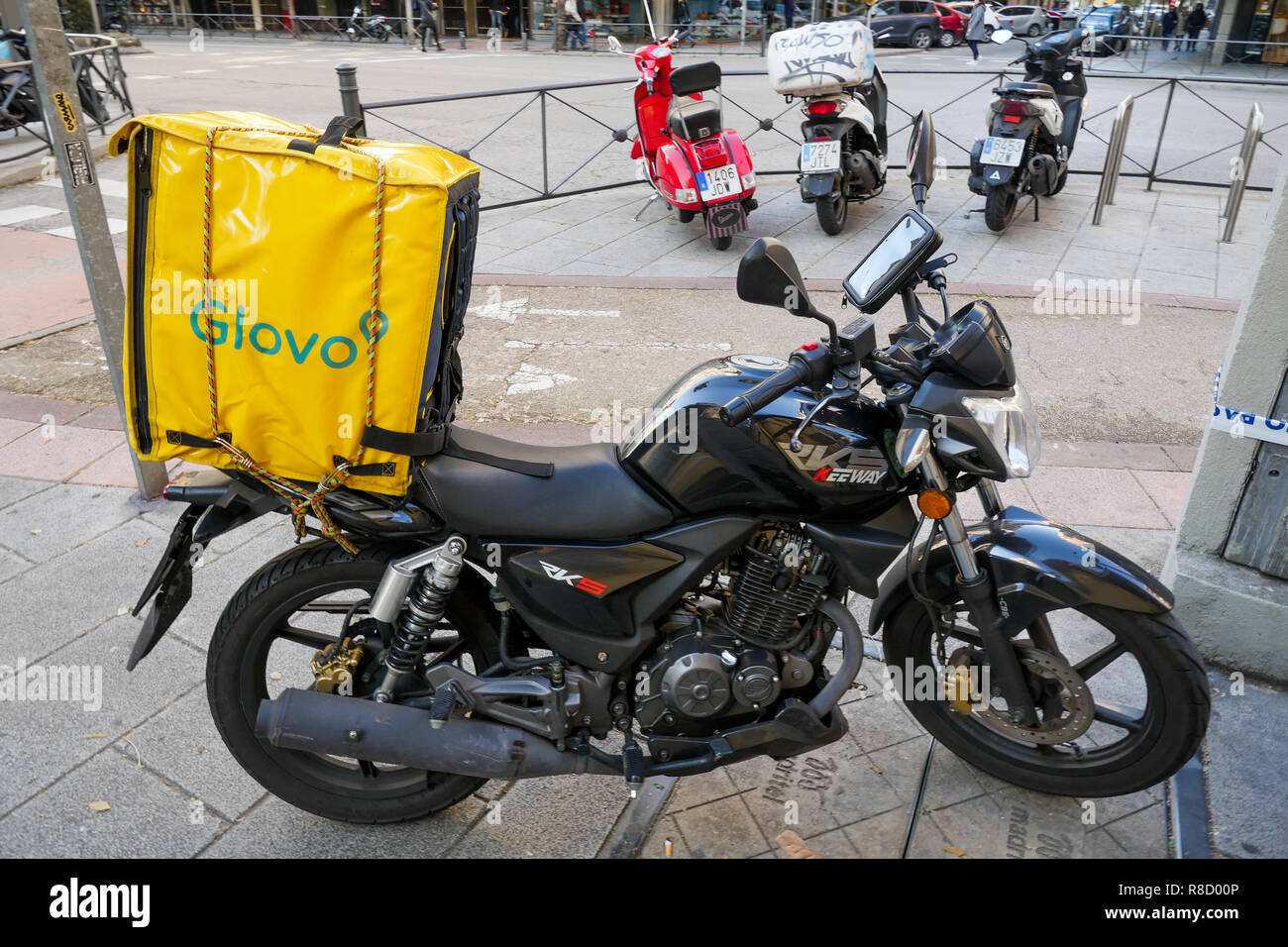 Glovo delivery bag in hi-res stock photography and images - Alamy