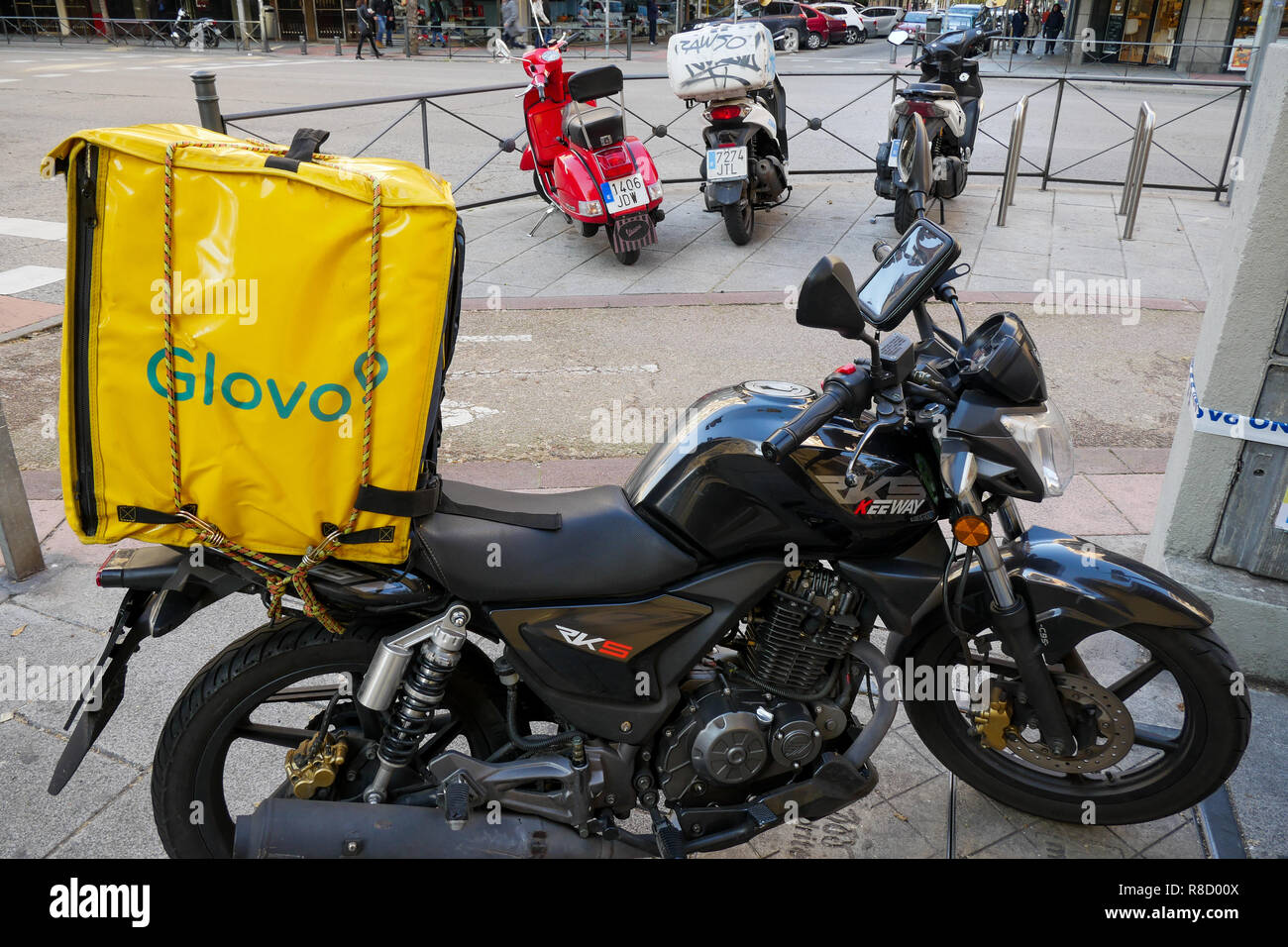Glovo delivery bag in hi-res stock photography and images - Alamy