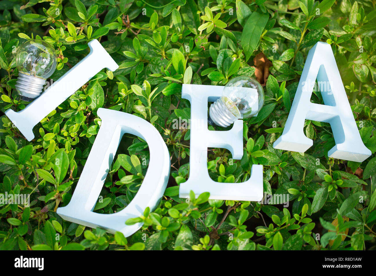 Light bulb glowing as Business idea concept with concept creative ...