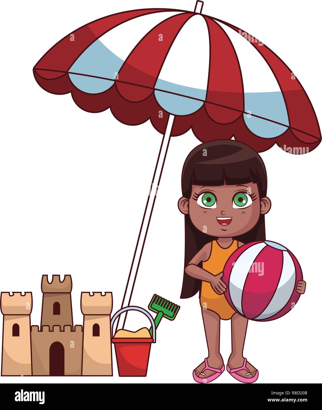 Summer kids cartoon Stock Vector Image & Art - Alamy